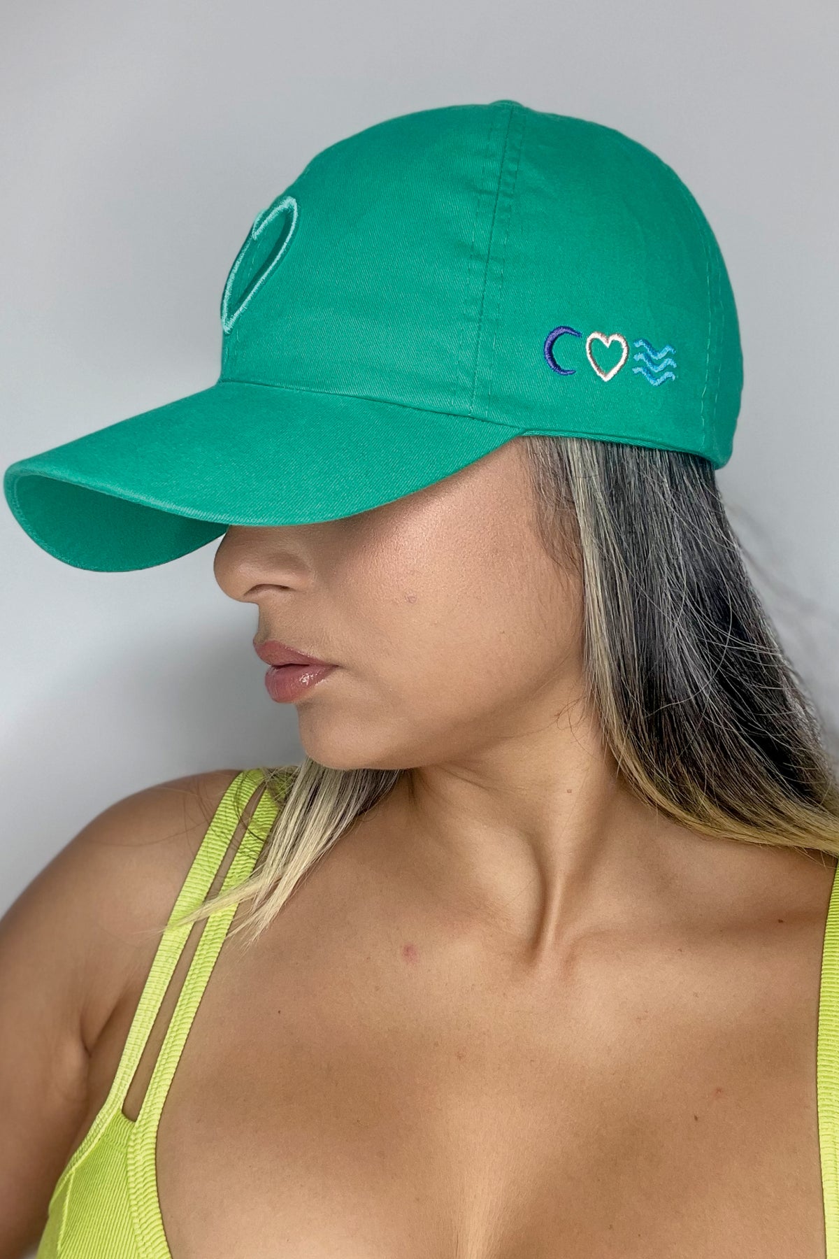 Kelly Green Love Hat | Chandra Maharaj Designs